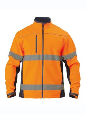 Bisley Workwear-BJ6059T Mens Soft Shell Jacket with 3M Reflective Tape ...
