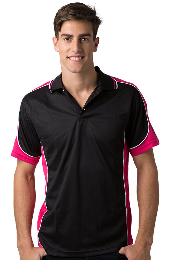 BSP15 CoolDry Polo with Contrast Side & Shoulder Panels - Mens – Evoke ...