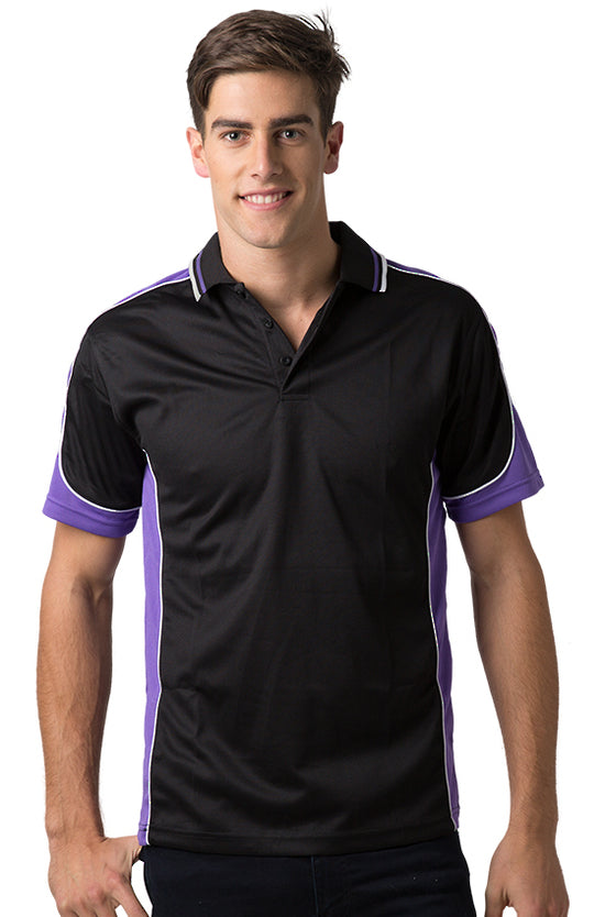 BSP15 CoolDry Polo with Contrast Side & Shoulder Panels - Mens – Evoke ...