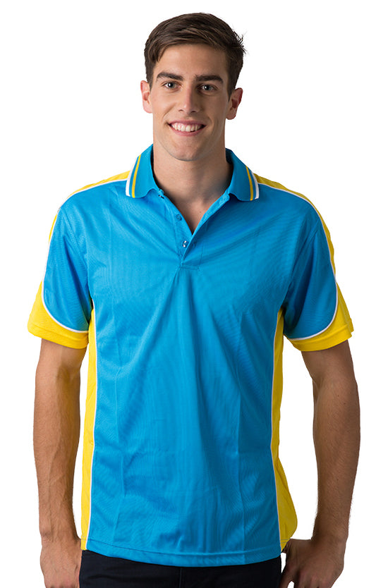 BSP15 CoolDry Polo with Contrast Side & Shoulder Panels - Mens – Evoke ...