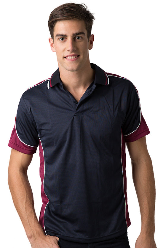 BSP15 CoolDry Polo with Contrast Side & Shoulder Panels - Mens – Evoke ...