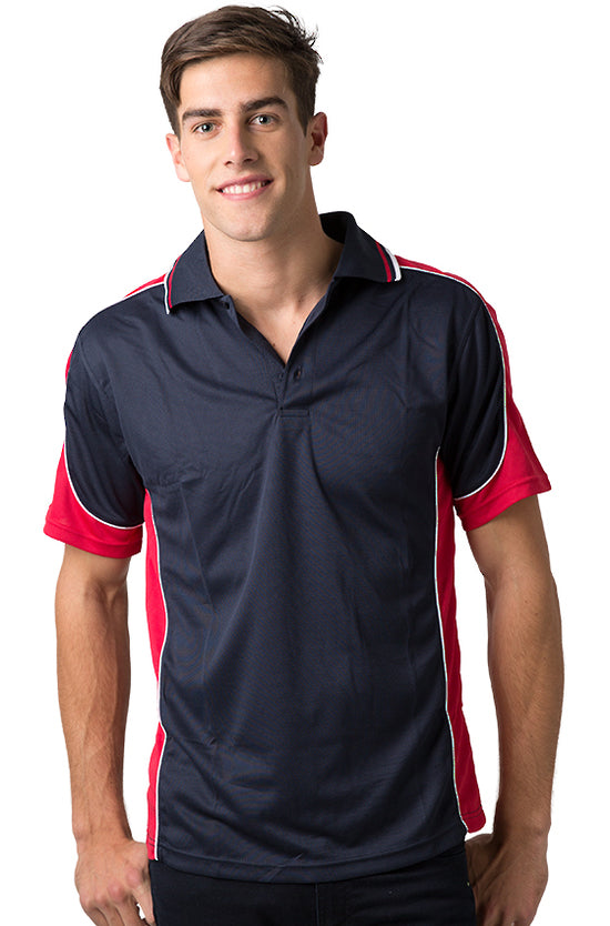 BSP15 CoolDry Polo with Contrast Side & Shoulder Panels - Mens – Evoke ...